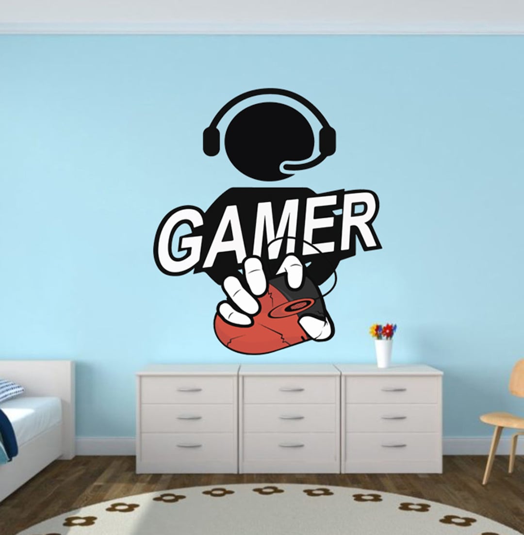 PC Mouse Gamer Wall Decal, PC Mouse Gamer Wall Sticker, PC Mouse Gamer ...