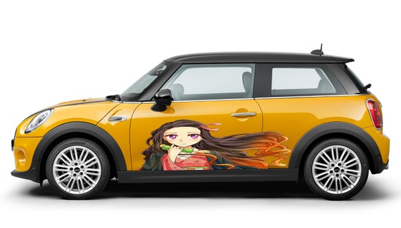Anime Car Vinyl Side Sticker Anime Girl Tattoo Car ANIME - Etsy