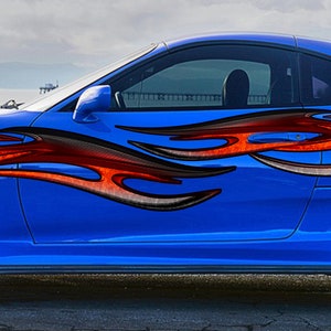 3D Tribal Racing Stripes Vinyl Sticker, 3D Tribal Car Graphics, Tribal ...