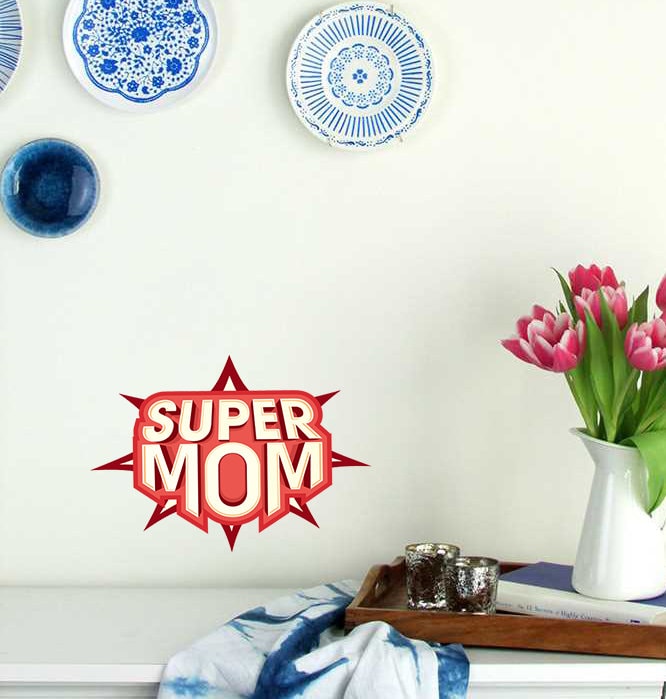 Super Mom Wall Decal, Super Mom Wall Sticker, Super Mom Wall Decor - Etsy