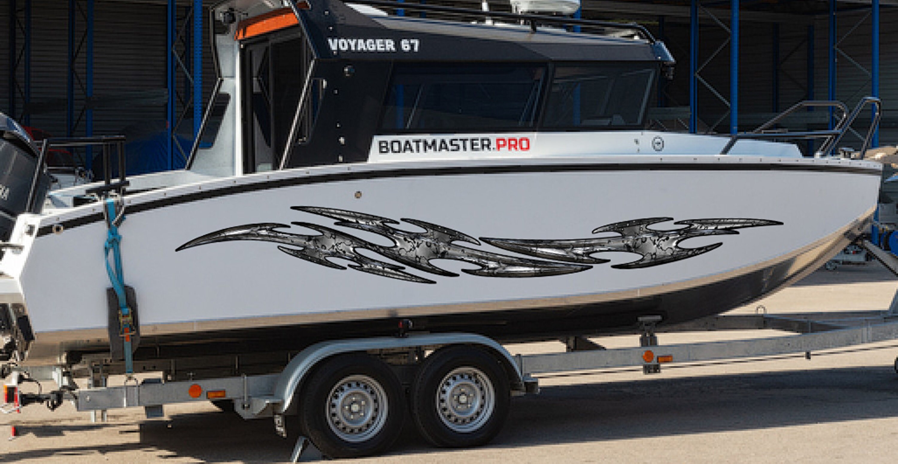 Sword Ripped Metal Full Color Speed Boat Vinyl Design Tribal - Etsy