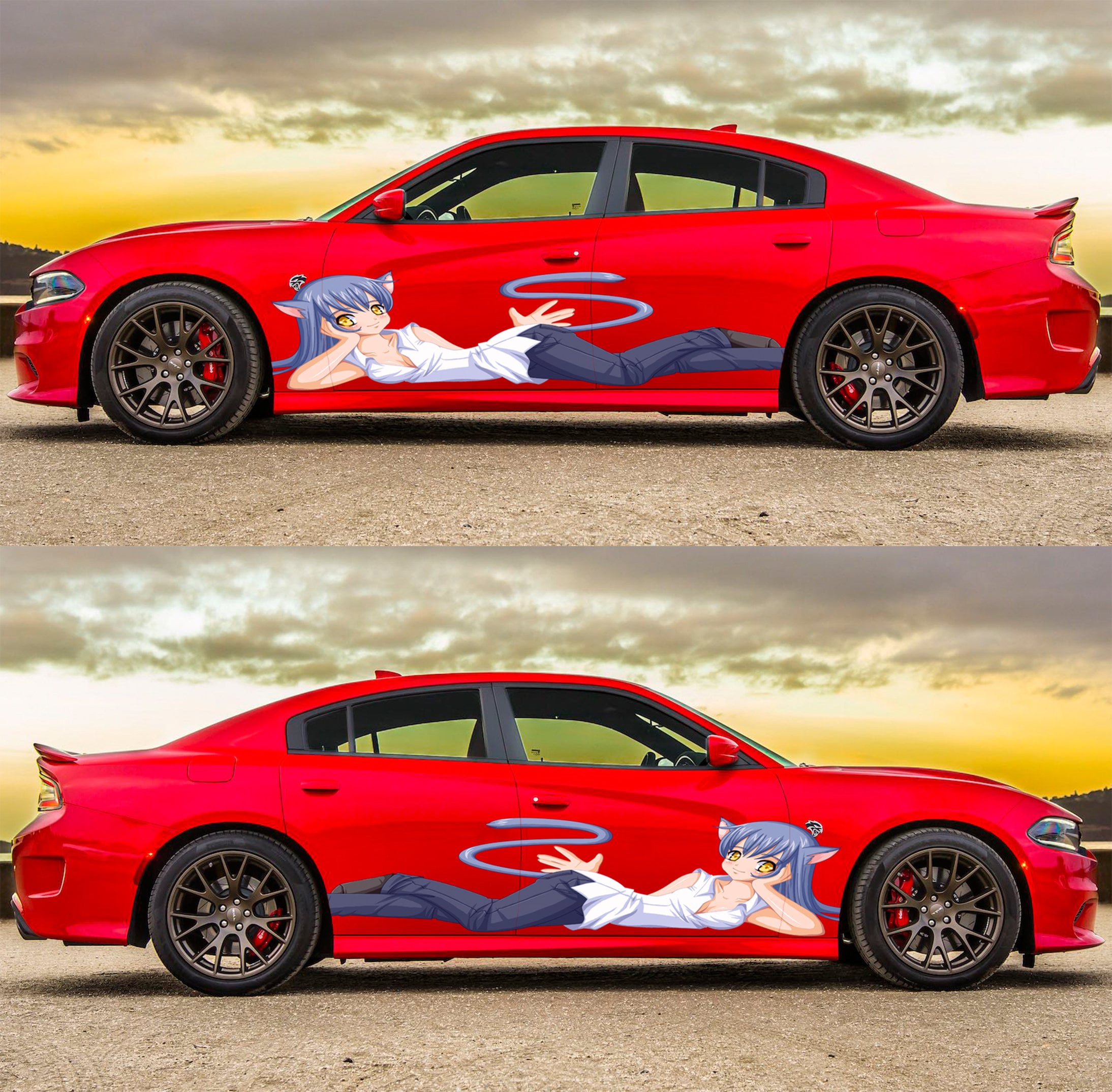 ANIME Manga Car Livery Graphics Sexy Anime Large Size | Etsy