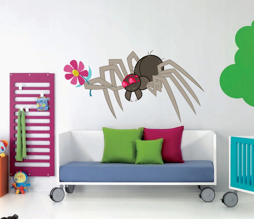Anime Spider Decal Anime Spider Sticker Anime Spider Wall - Etsy