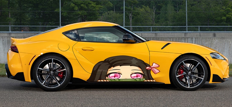 Anime Car Vinyl Sticker Anime Girl Car Wrap Manga Car Vinyl - Etsy