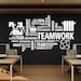 Teamwork Wall Decor Office Wall Decal Idea Teamwork Business - Etsy