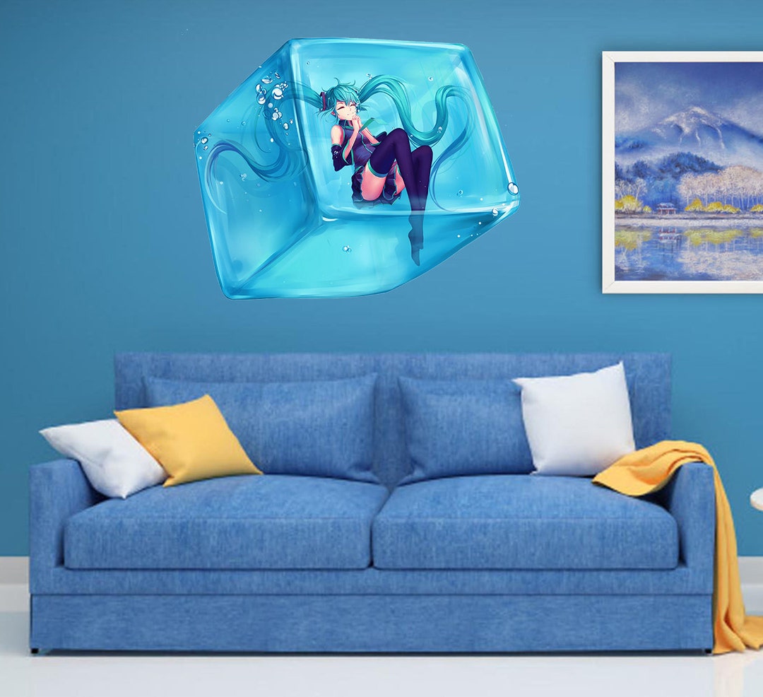 Ice Cube Anime Decal, Ice Cube Anime Sticker, Ice Cube Anime Wall Decor ...