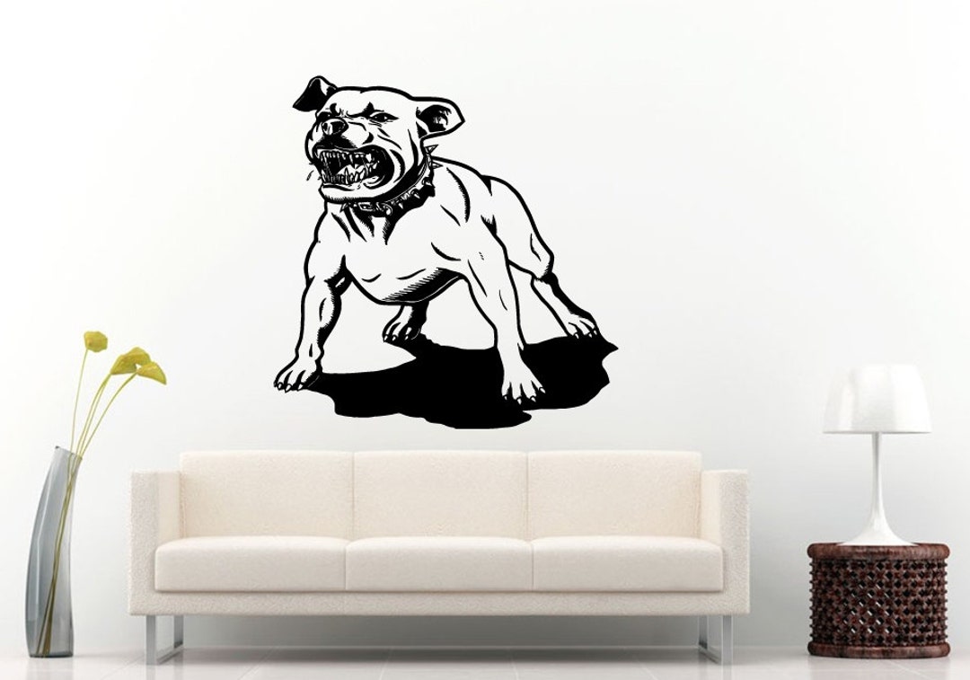 Pitbull Pit-bull Angry Mad Attacking Stands Fighting Dog Bread Animal ...