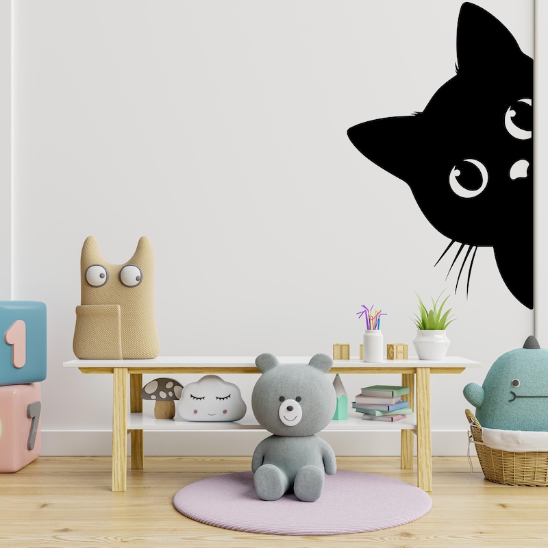 Cat Decal Wall Stickers - Etsy