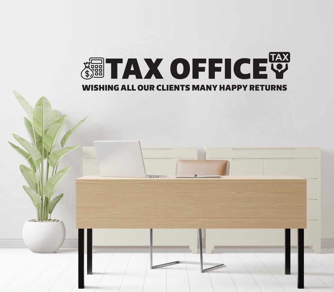 Tax Wall Decor Office Wall Decal Idea Teamwork Business Worker Inspire ...