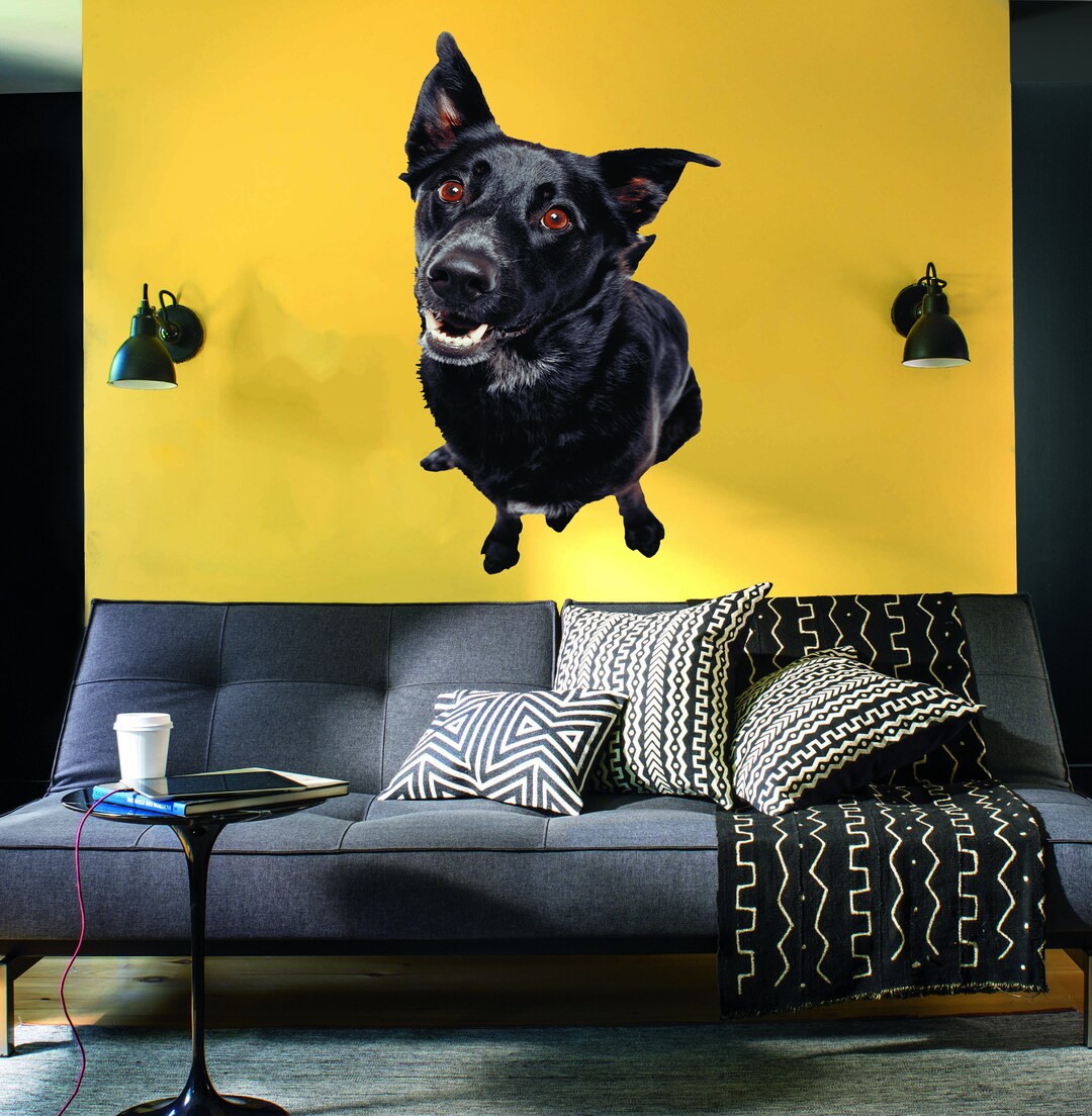 3D Dog Decal, 3D Dog Sticker, 3D Dog Wall Decor - Etsy