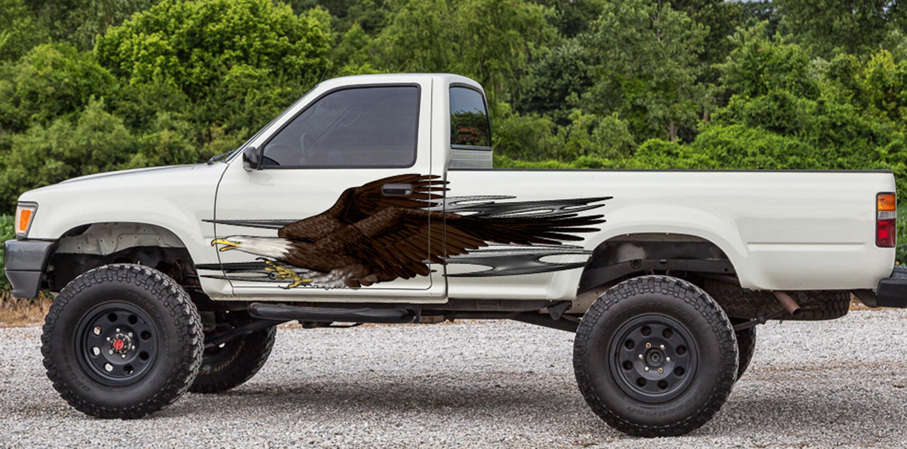 USA Eagle Car Wrap Sticker 3D Tribal Ripped Metal Car Vinyl - Etsy