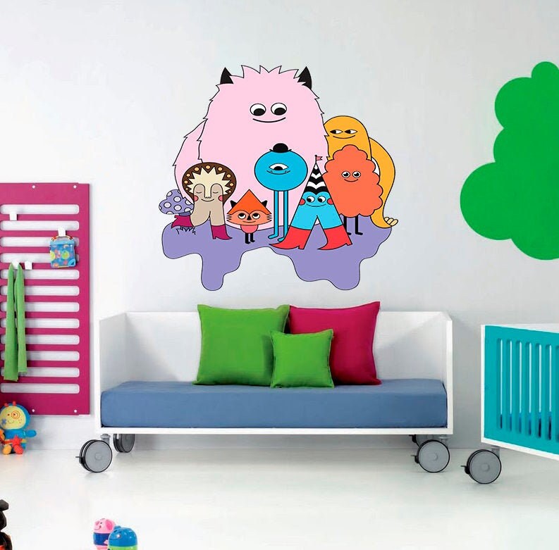 Baby Monsters Decal Baby Monsters Sticker Baby Monsters Wall - Etsy UK