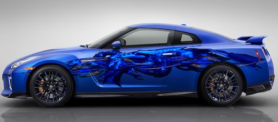 3D Dragons Car Wrap Dragons Ripped Metal Car Vinyl Decal | Etsy