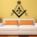 Freemason Free Mason Masonry Ornament Logo G Symbol Interior Wall Decal ...
