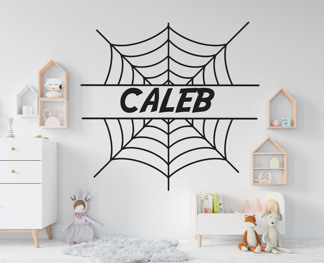 Spider Web Wall Decal Spider Web Wall Sticker Nursery Kids Room Decor ...
