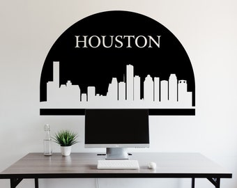 Houston Skyline Temporary Fake Tattoo Sticker set of 2 - Etsy