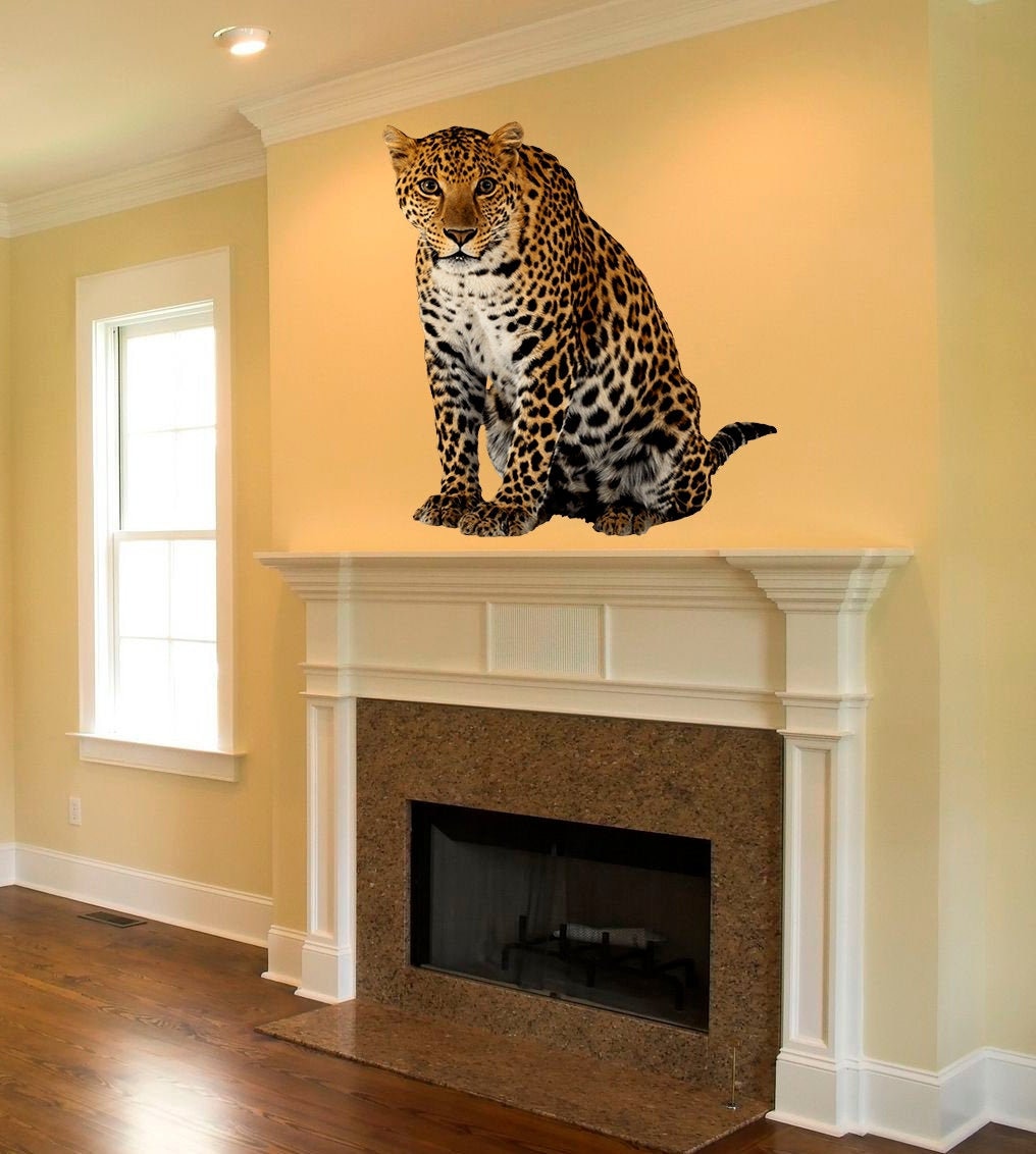 Cheetah Decal Cheetah Sticker Cheetah Wall Decor Leopard - Etsy