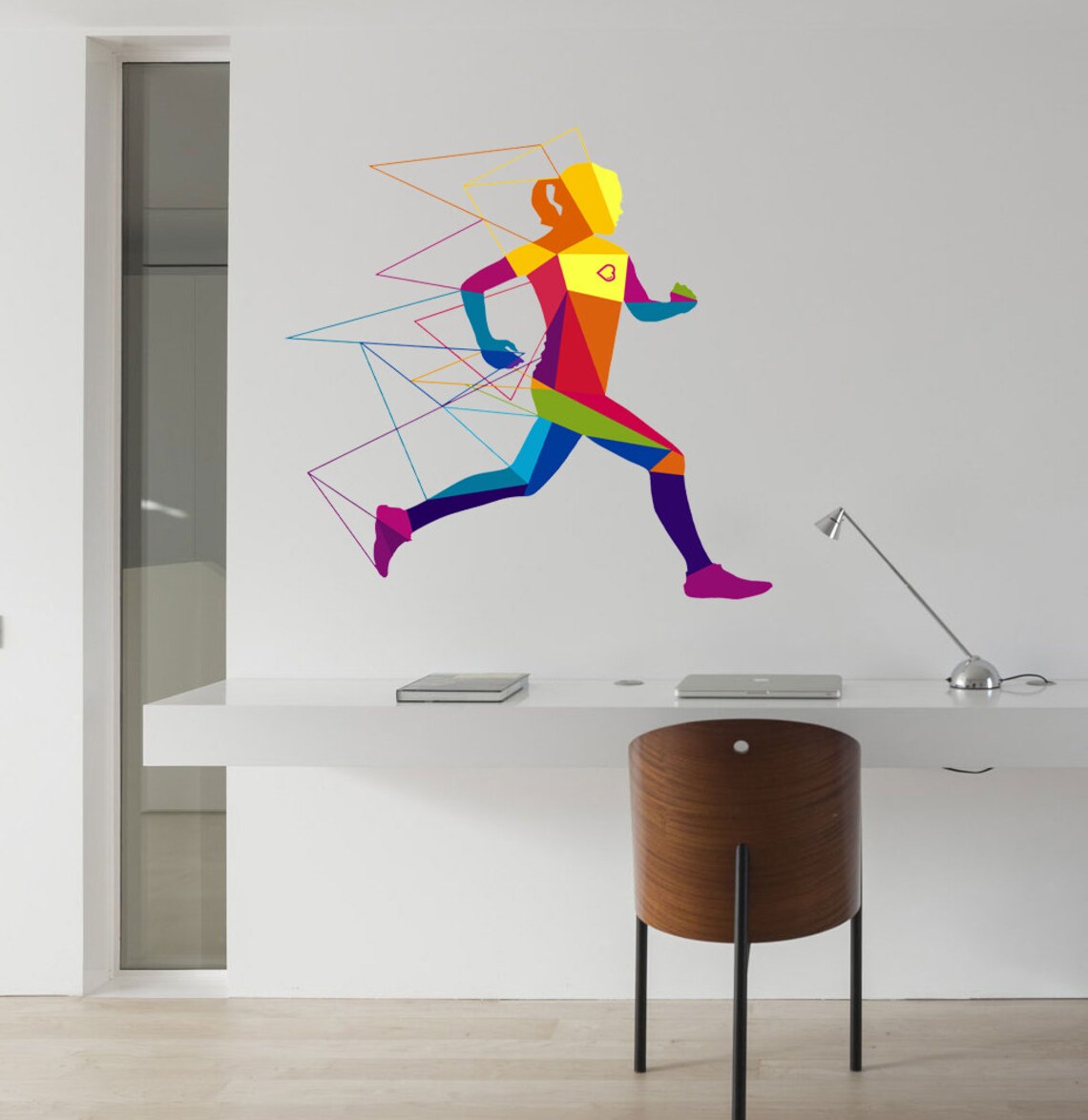 Runner Wall Decal, Runner Wall Sticker, Runner Wall Decor, Runner Wall ...