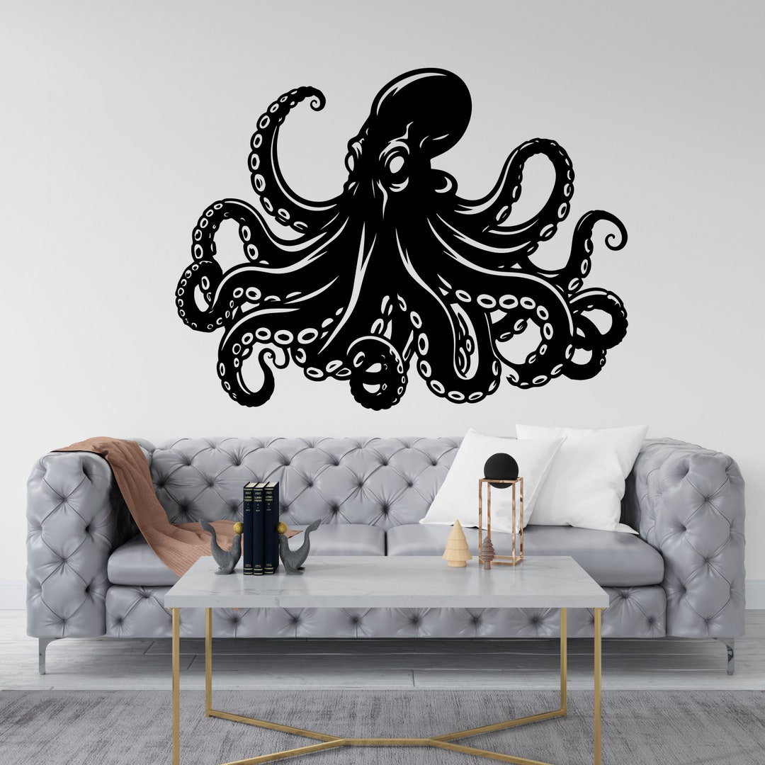 Octopus Wall Decal Octopus Tentacles Decal Stickers Octopus Decal Art ...