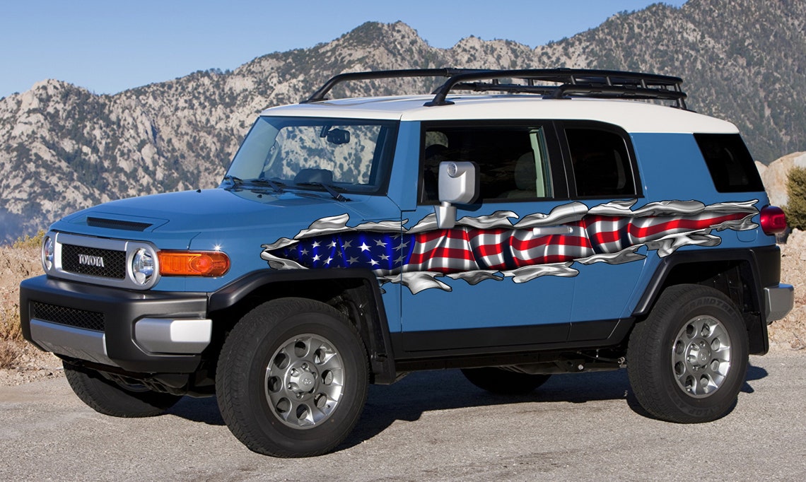 US Flag Car Vinyl Decal US Pride Car Graphics American Flag - Etsy