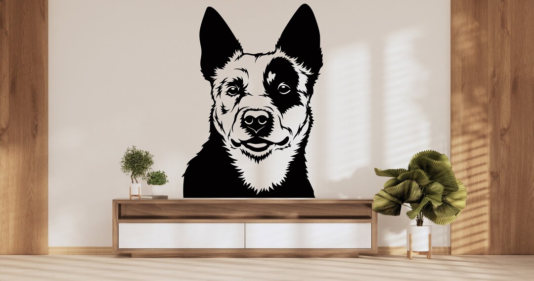 Australian Cattle Dog Wall Decal Dog Decor Dog Kids Dog Wall Art Decal ...