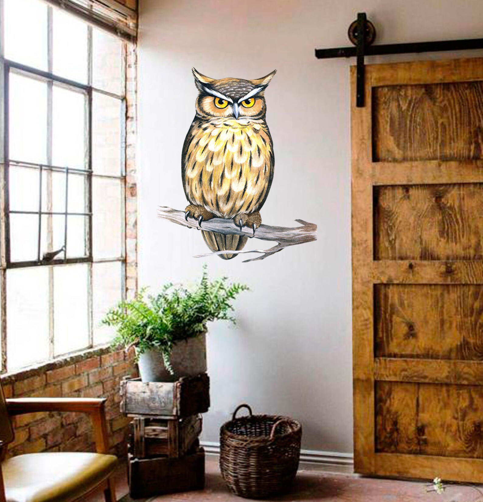 Wise Owl Wall Decal Wise Owl Wall Sticker Wise Owl Decor - Etsy