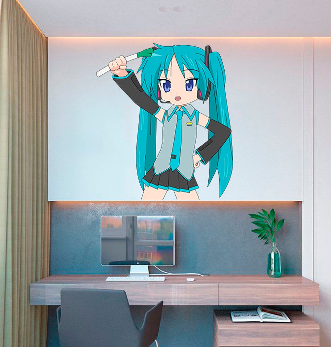 Schoolgirl Anime Decal, Schoolgirl Anime Sticker, Schoolgirl Anime Wall ...