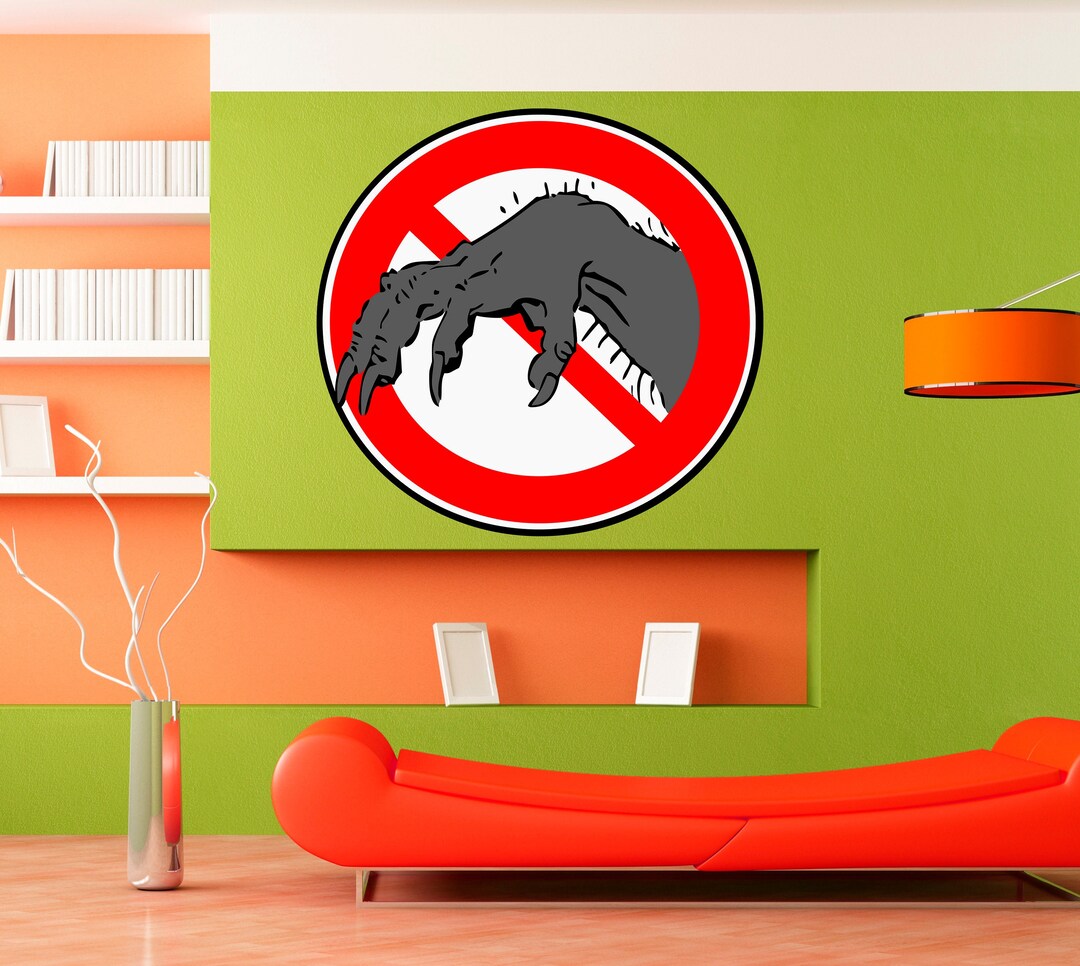 Zombie Stop Sign Decal, Zombie Stop Sign Sticker, Zombie Stop Sign Wall ...