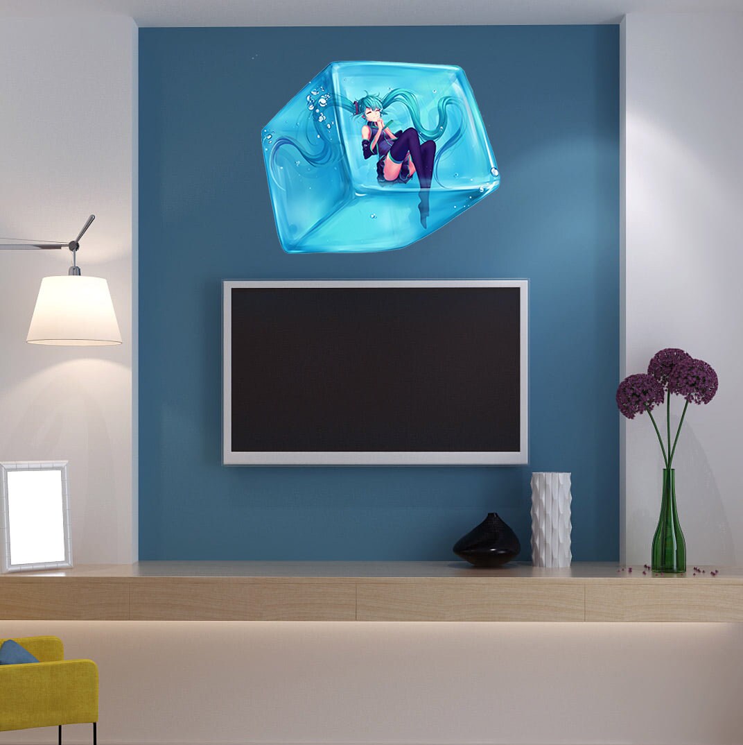 Ice Cube Anime Decal Ice Cube Anime Sticker Ice Cube Anime - Etsy