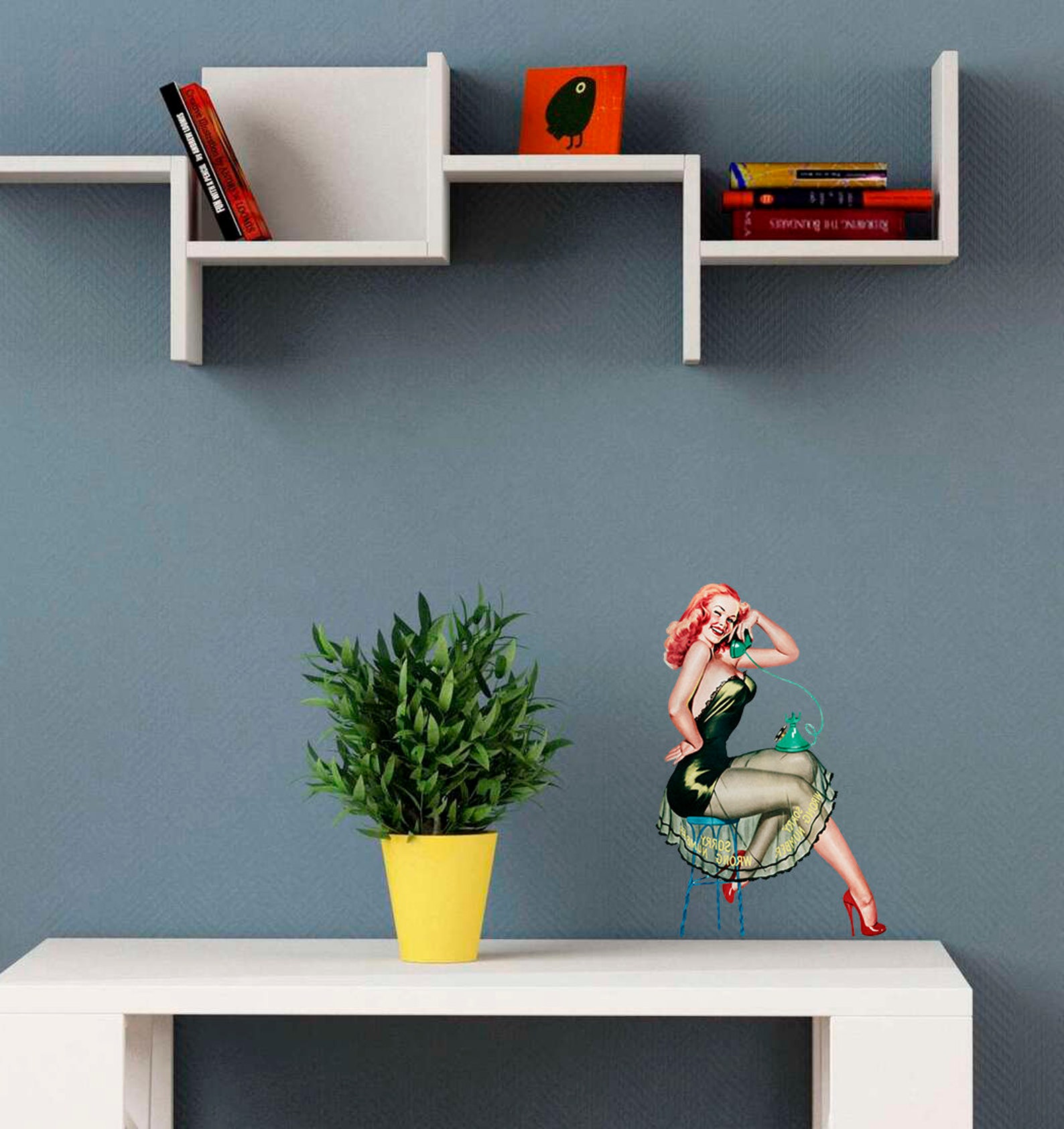 Pin-up Girl Decal Pin-up Girl Sticker Pin-up Girl Wall Decor - Etsy