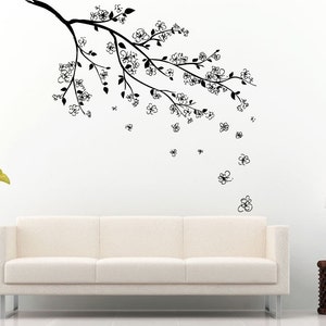 Sakura Japanese Tree Flower Branch Asian Nature Floral Decoration Wall ...