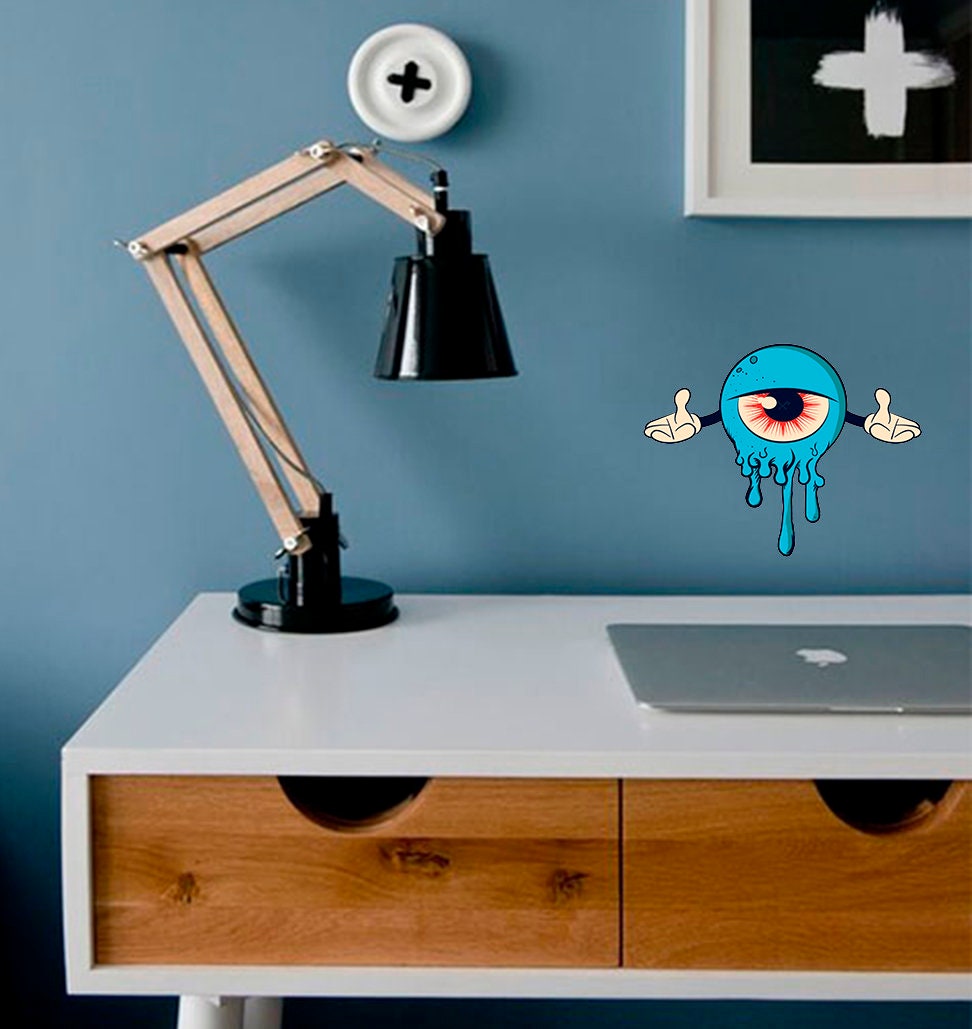 Eye Monster Decal Eye Monster Sticker Eye Monster Wall Decor | Etsy