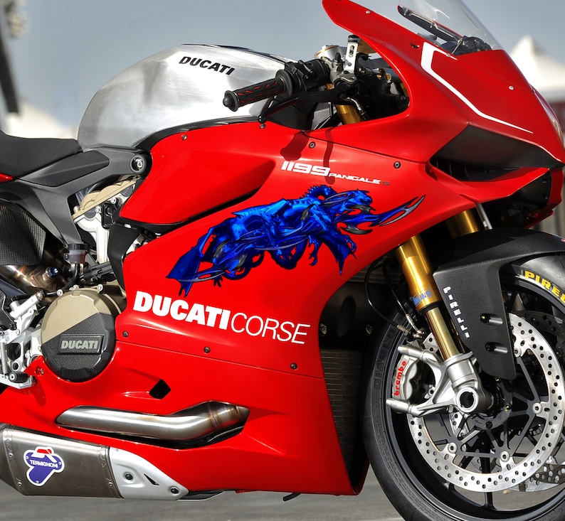 Dragons Decal for Motorcycle Dragons Racing Bike Wrap Dragons Sport ...
