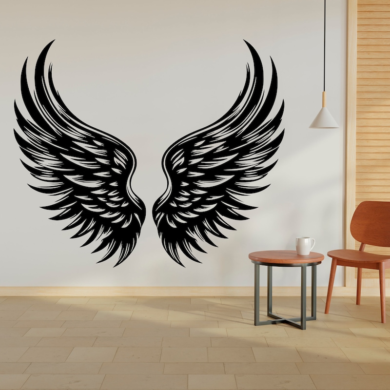 Angel Wings Wall Decal - Etsy