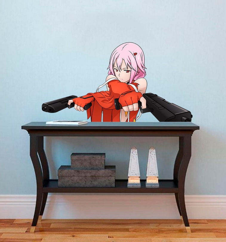 Anime Gunner Decal Anime Gunner Sticker Anime Gunner Wall - Etsy