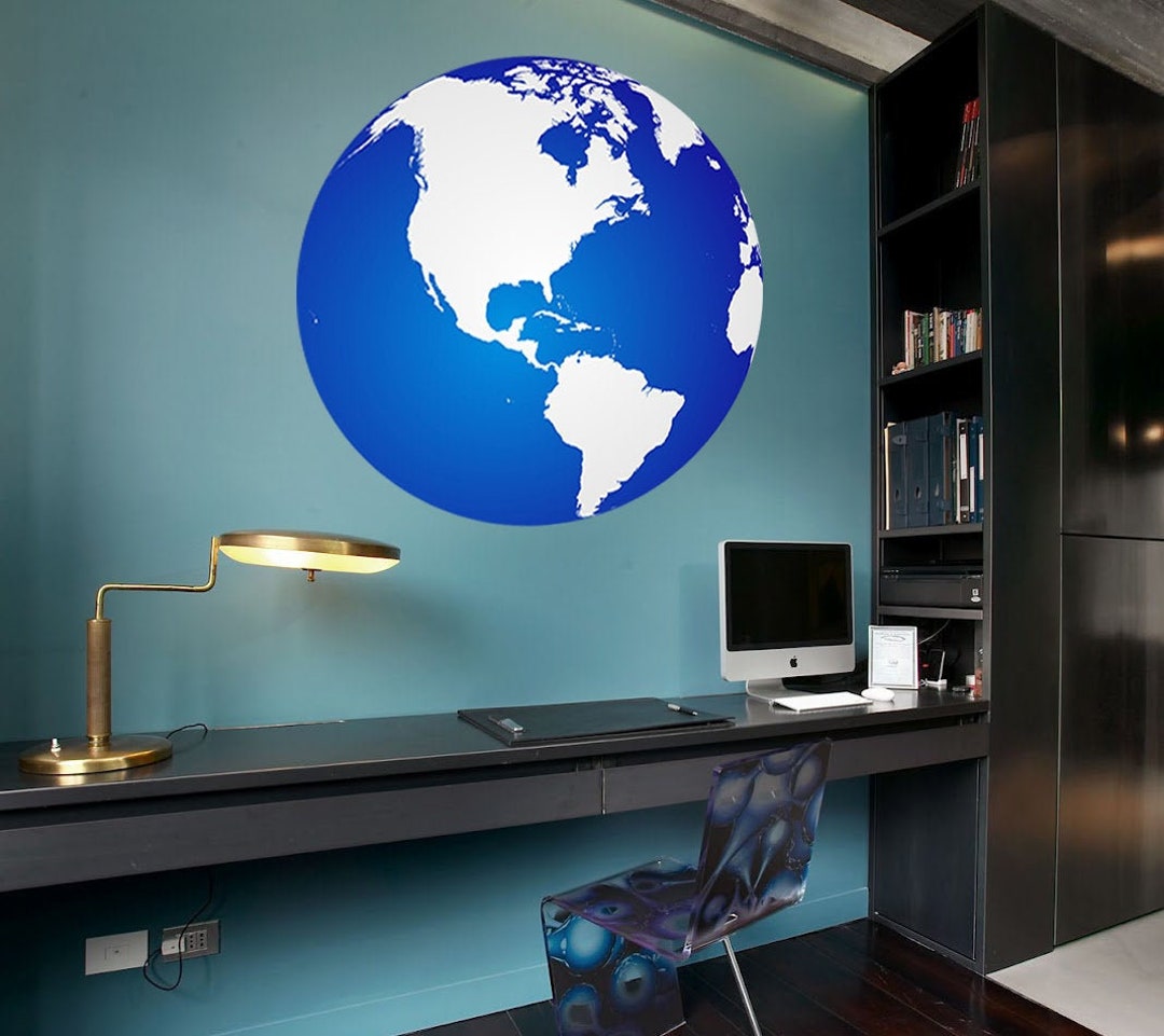 Earth Decal, Earth Sticker, Planet Earth - Etsy