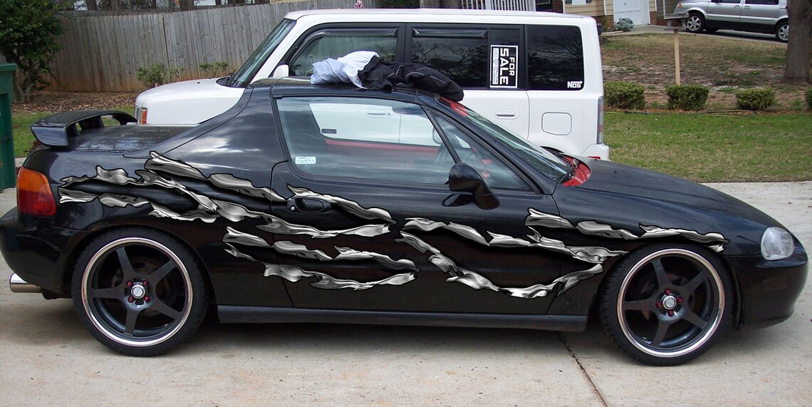 3D Ripped Metal Car Wrap Ripped Metal Car Graphics Ripped | Etsy