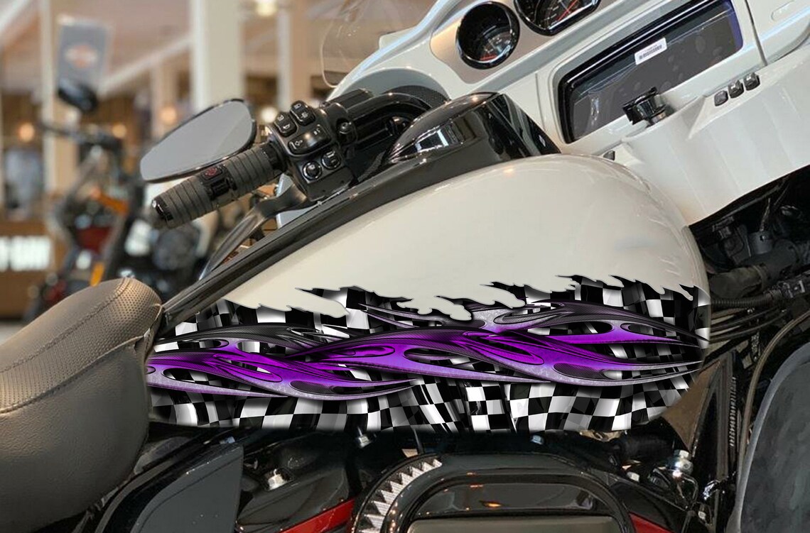 3D Checkered Flag Motorcycle Decal Racing Flag Racing Bike | Etsy