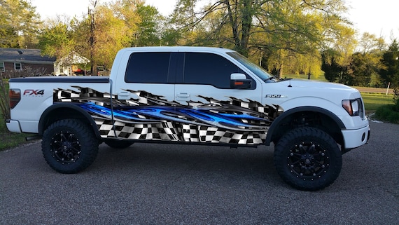 3D Racing Flag Car Decal Car Graphic Checkered Flag Car Vinyl - Etsy