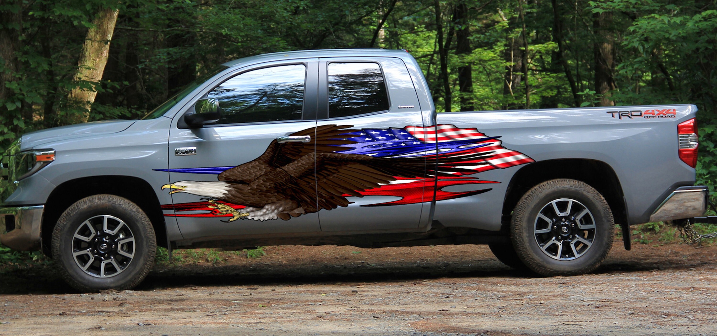 US Flag Car Side Graphics US Pride Car Vinyl Full Color - Etsy