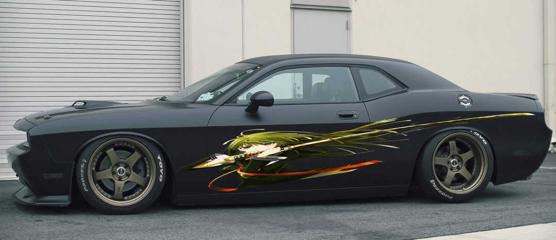 Anime Car Stickers, Manga Decal, Large Size Color Anime Car Decals ...