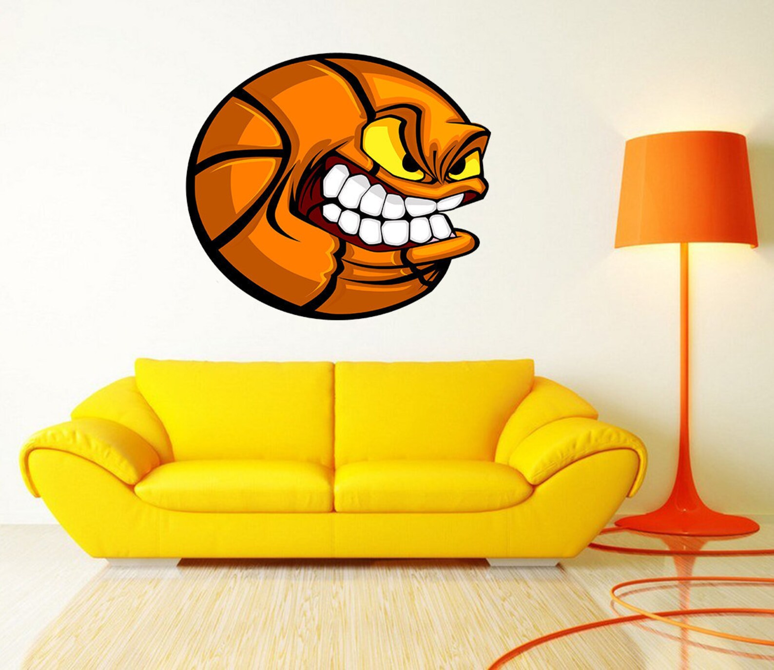 Angry Basketball Decal Angry Basketball Sticker Angry | Etsy