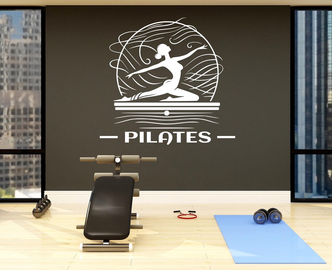 Pilates Wall Decal Pilates Wall Sticker Yoga Wall Art Pilates Wall ...