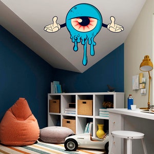 Eye Monster Decal, Eye Monster Sticker, Eye Monster Wall Decor - Etsy