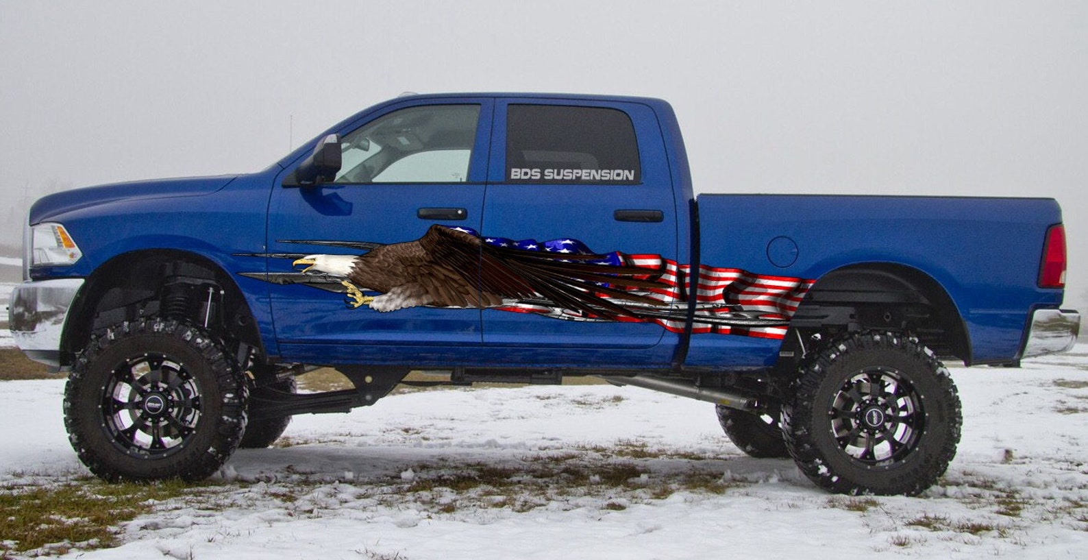 US Flag Ripped Metal Car Vinyl Racing Flag Patriotic Сar Side | Etsy