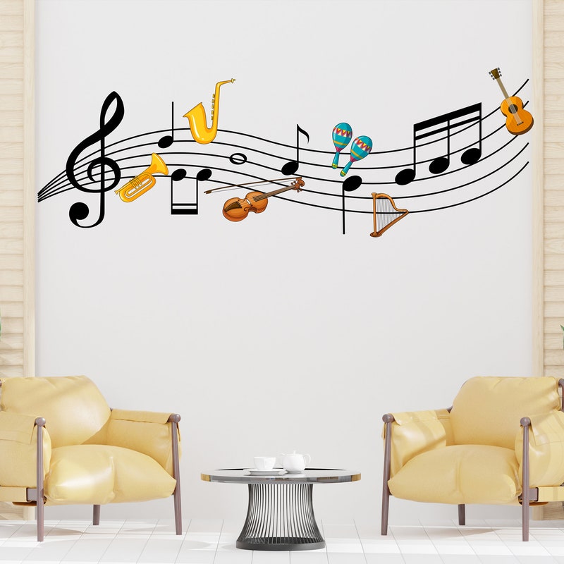 Music Wall Decal - Etsy