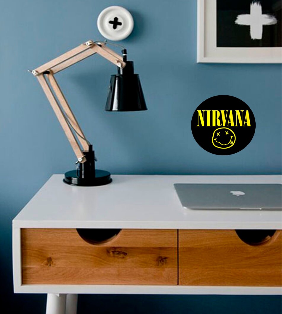 Nirvana Decal Nirvana Sticker Nirvana Wall Decor Nirvana - Etsy