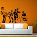 Jazz Band Musicians Music Night Playing Instruments Wall or Window ...