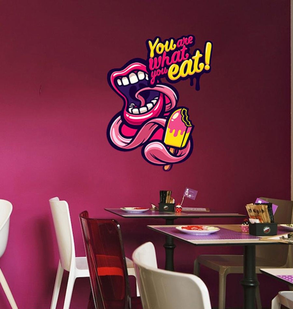 Ice Cream Wall Decal Ice Cream Sticker Etsy Uk