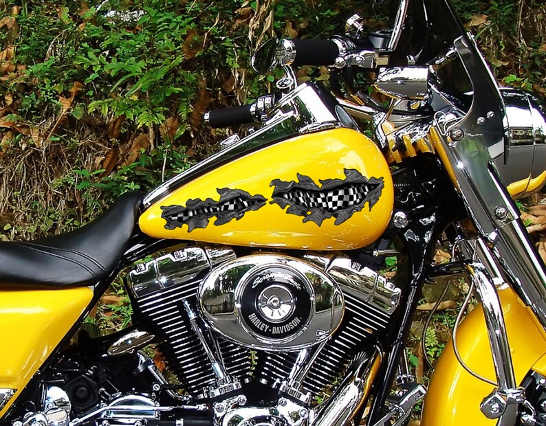 Checkered Flag Decal for Motorcycle Racing Flag Racing Bike Wrap Flag ...